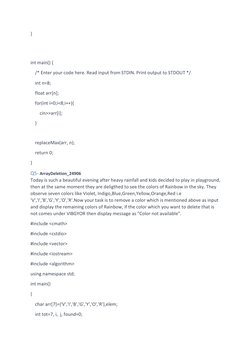 DSA Codes - Hackerrank - All | PDF | Namespace | Computer Programming