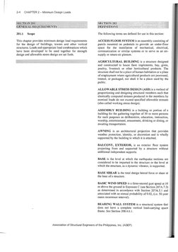 NSCP 2015 Minimum Design Loads | PDF | Wall | Framing (Construction)
