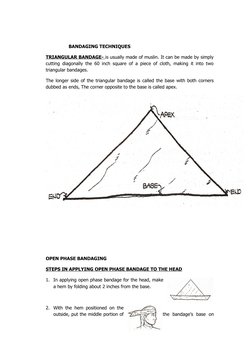 Open Phase Bandaging Techniques | PDF | Hand | Knot