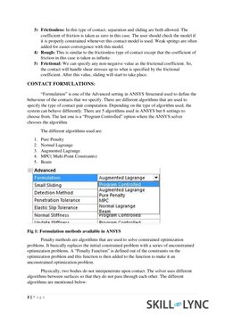 ANSYS Contact Formulations Overview | PDF | Mathematical Optimization ...