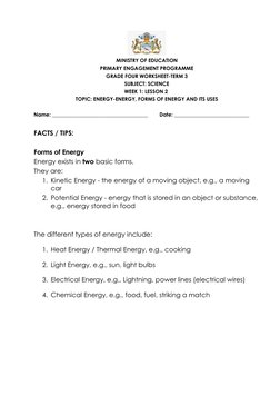 Grade 4 Energy Science Worksheets | PDF | Heat | Insulator (Electricity)
