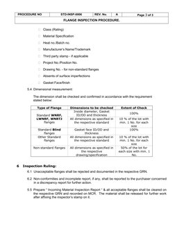 Flange Inspection Procedure STD-INSP-0006 | PDF | Mechanical Engineering
