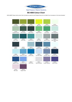 BS 4800 Colour Chart Overview | PDF | Color
