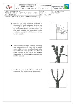 MV Cable Laying & Termination Method | PDF | Electrical Connector | Wire