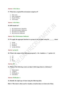 Data Visualization MCQs and Answers PDF | PDF | Business Intelligence ...