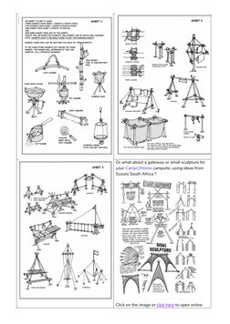 Mini Pioneering Projects for Scouts | PDF | Scouting | Knot