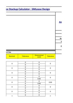 Tolerance Stackup Analysis Template | PDF | Quality Management ...