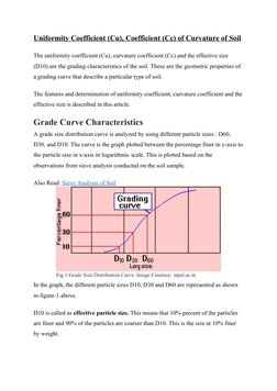 Soil Uniformity and Curvature Coefficients | PDF | Teaching Methods ...