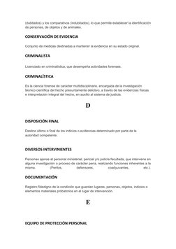 Glosario de Términos Criminalísticos | PDF | Ciencia forense ...