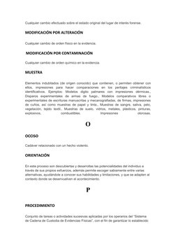 Glosario de Términos Criminalísticos | PDF | Ciencia forense ...