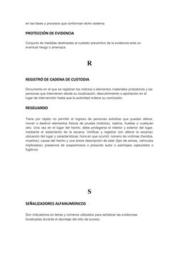 Glosario de Términos Criminalísticos | PDF | Ciencia forense ...