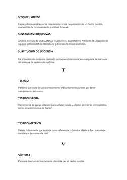 Glosario de Términos Criminalísticos | PDF | Ciencia forense ...