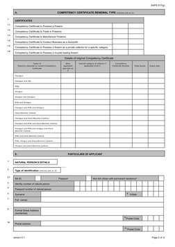SAPS 517(g) Competency Renewal Form | PDF | Notary Public | Identity ...