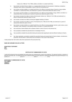 SAPS 517(g) Competency Renewal Form | PDF | Notary Public | Identity ...