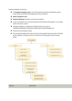 Java Exception Handling Overview | PDF | Java (Programming Language ...