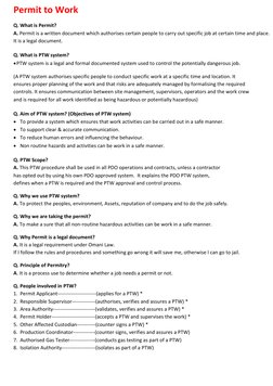 Permit Holder Responsibilities Overview | PDF | Risk | Risk Assessment