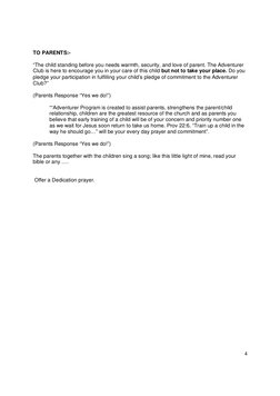 Adventurer Club Induction Program Guide | PDF