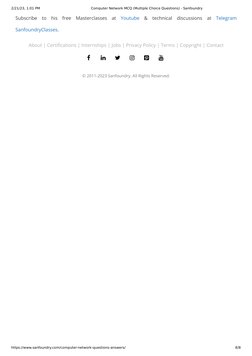 Computer Network MCQ (Multiple Choice Questions) - Sanfoundry | PDF ...