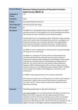 BRIEF-A: Executive Function Assessment | PDF | Cognitive Science ...
