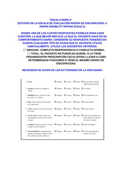 Escala GDS de Deterioro Global | PDF | Procesos mentales | Ciencias del ...