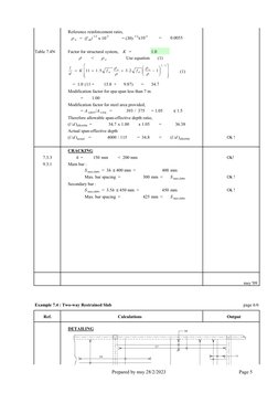 Two-Way Restrained Slab Design Example | PDF | Mechanical Engineering ...