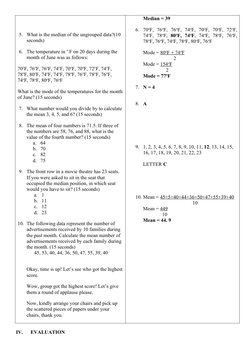 Grade 7 Lesson Plan: Central Tendency | PDF | Mean | Mode (Statistics)