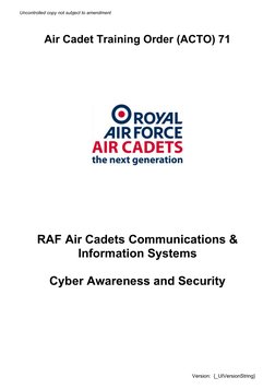 RAFAC Cyber Awareness Training Guide | PDF | Cyberwarfare | Security