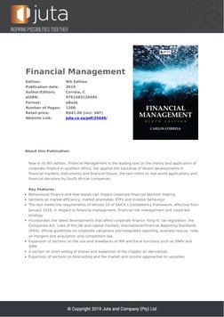 Financial Management 9th Edition Overview | PDF