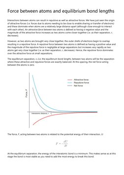 Primary and Secondary Bonds Explained | PDF | Chemical Bond ...