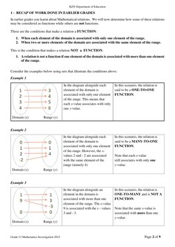 Grade 12 Functions and Inverses Investigation | PDF | Function ...