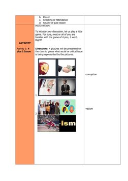 Value Judgement on Critical Issues Lesson | PDF | Learning | English ...