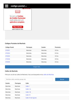 Código Postal Machala en El Oro - Ecuador221102 | PDF