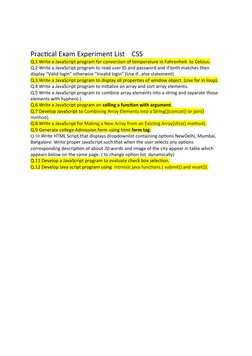 HTML and CSS Practical Exam Questions | PDF