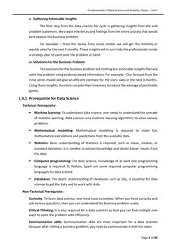AD3491 Data Science Fundamentals Notes | PDF | Data | Data Analysis