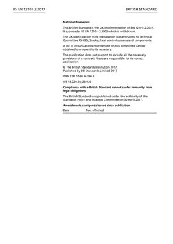 EN 12101-2:2017 Smoke Control Standard | PDF | Gases | Pressure
