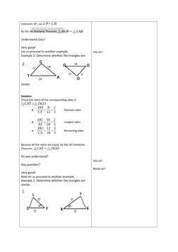 Grade 9 Lesson Plan: Triangle Similarity | PDF | Triangle | Euclidean ...
