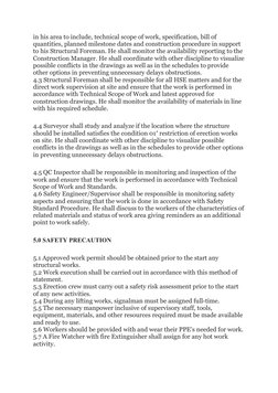 Steel Structure Erection Method Statement | PDF | Screw | Concrete