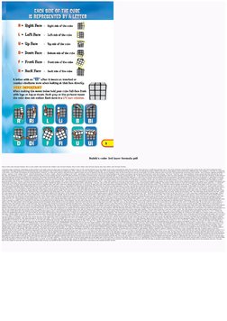 Rubik's Cube 3rd Layer Formula Guide | PDF | Language Arts & Discipline ...