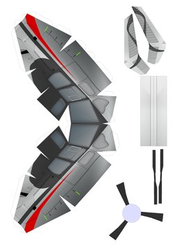 AS350 B3e Papercraft Model Guide | PDF | Art | Technology & Engineering