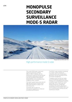 Indra MSSR Mode-S Radar Overview | PDF | Radar | Wireless