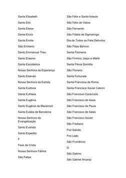 Lista de Santos Católicos e Ícones | PDF | Maria, mãe de Jesus | Santos ...