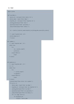 Menu-Driven Python Programs Guide | PDF | Databases | Computing