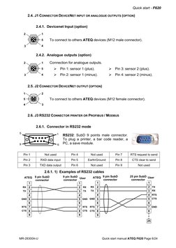 ATEQ F620 Quick Start Manual | PDF | Menu (Computing) | Usb