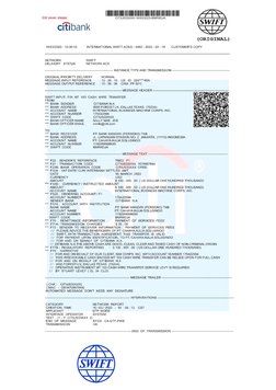 Swift Document For PT. MANDIRI TKB | PDF