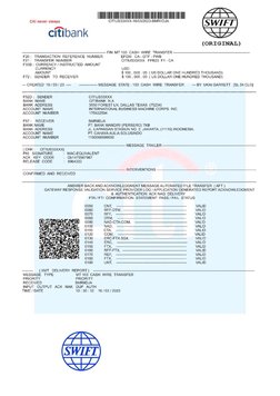 Swift Document For PT. MANDIRI TKB | PDF