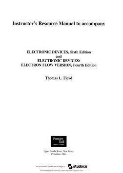 Floyd's Electronic Devices Solutions | PDF