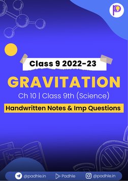 Class 9 Handwritten Gravitation Notes | PDF | Career & Growth | Art