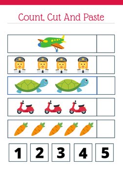 Count, Cut, Paste Activity Guide | PDF