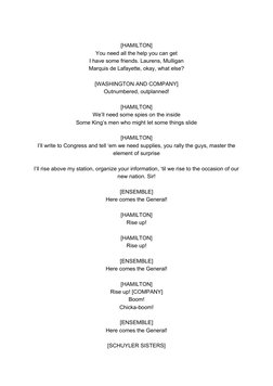 Right Hand Man Lyrics Analysis | PDF | Hamilton (Musical) | Alexander ...