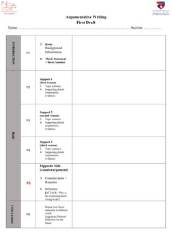 8th Grade Argumentative Essay Guide | PDF | Essays | Reason